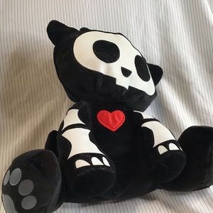 Skelanimals | Toys | Kit Cat Skelanimals Plush Cat Sitting Gothic 85 ...